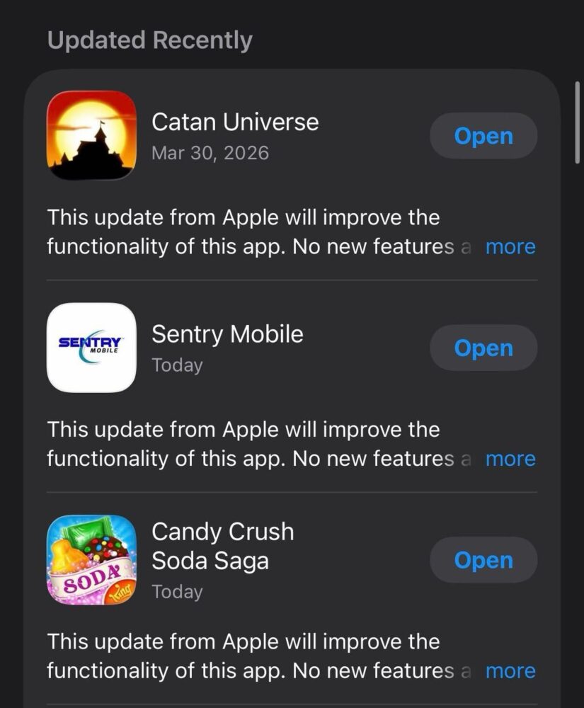Strani aggiornamenti “da Apple” compaiono su alcune app iPhone